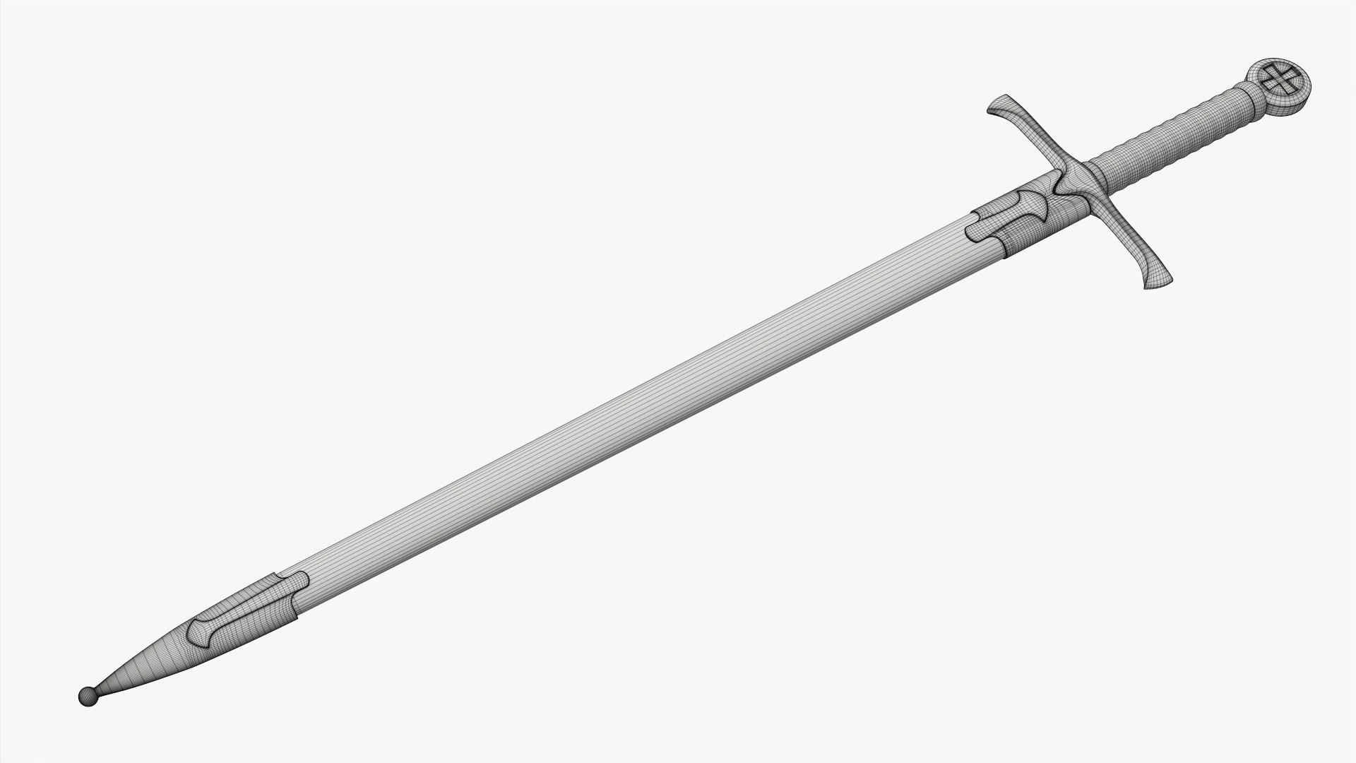 3D Templar Sword Metal - TurboSquid 1856898