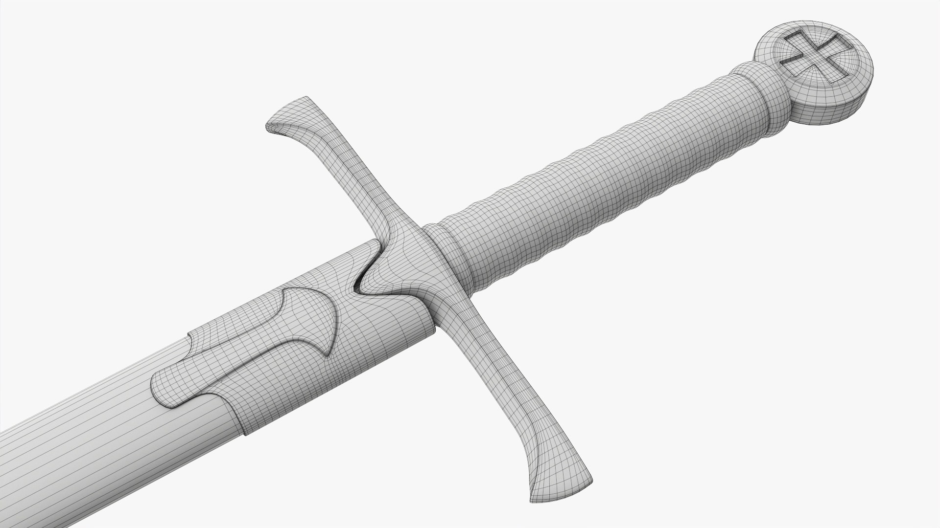 3D Templar Sword Metal - TurboSquid 1856898
