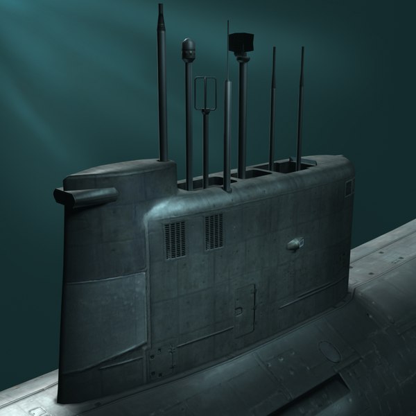 3d model tango class attack submarine