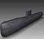 3d Model Tango Class Attack Submarine