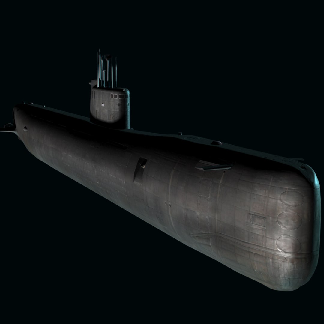 3d Model Tango Class Attack Submarine