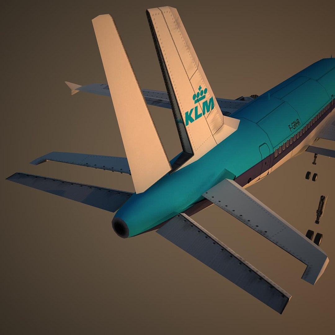 Airbus Klm 3d Model