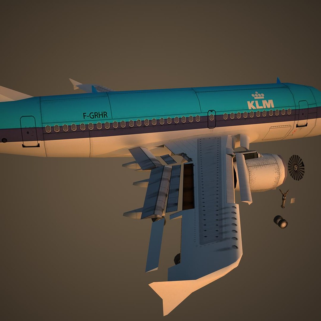Airbus Klm 3d Model