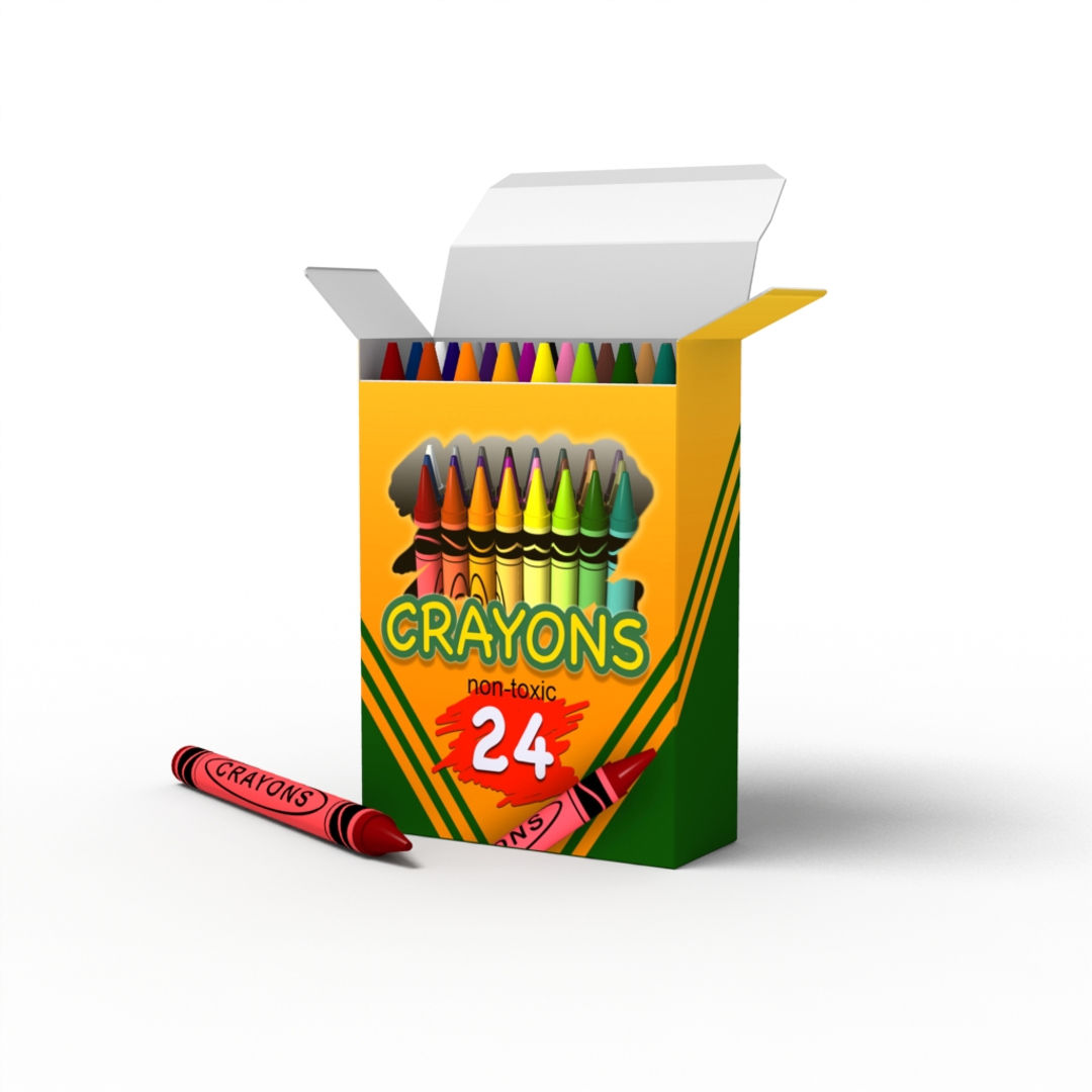 School Crayons Dxf