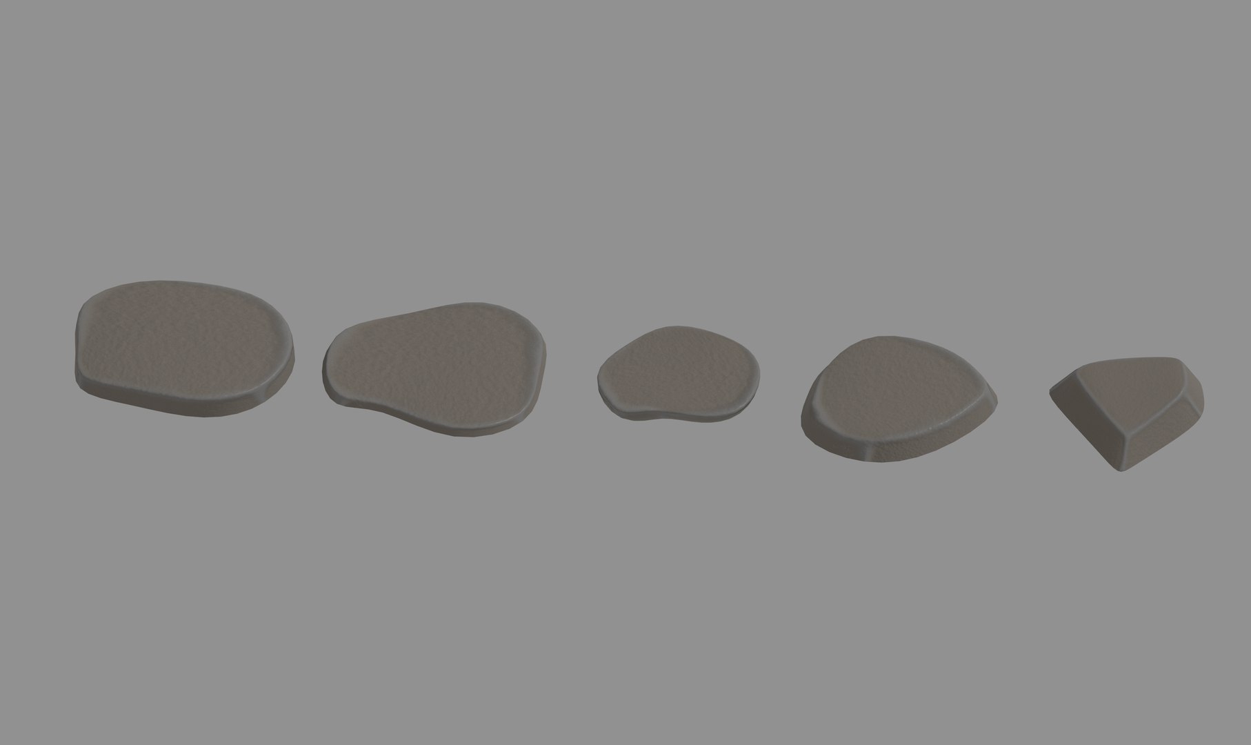 3D Flat Rocks Model - TurboSquid 2044766