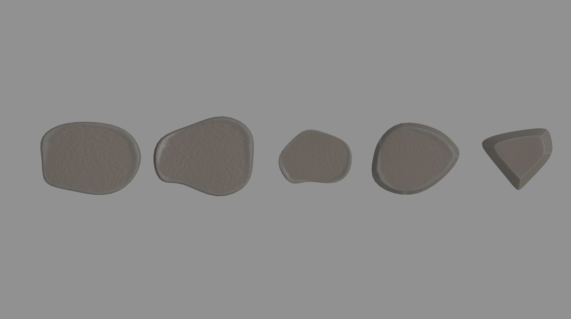 3D Flat Rocks Model - TurboSquid 2044766