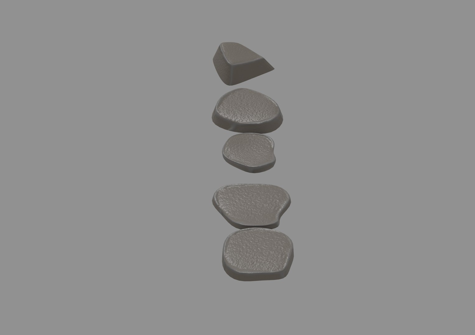 3D Flat Rocks Model - TurboSquid 2044766