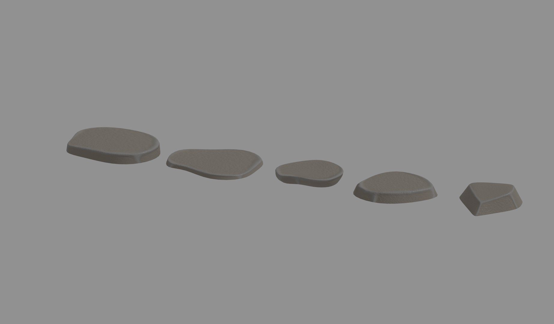 3D Flat Rocks Model - TurboSquid 2044766