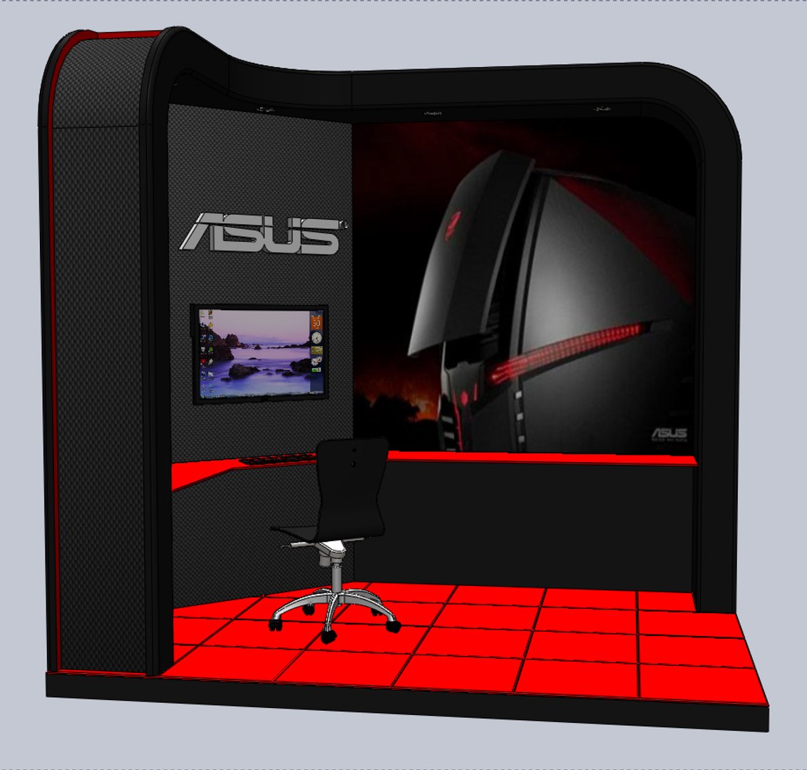 3d Model Gaming Station