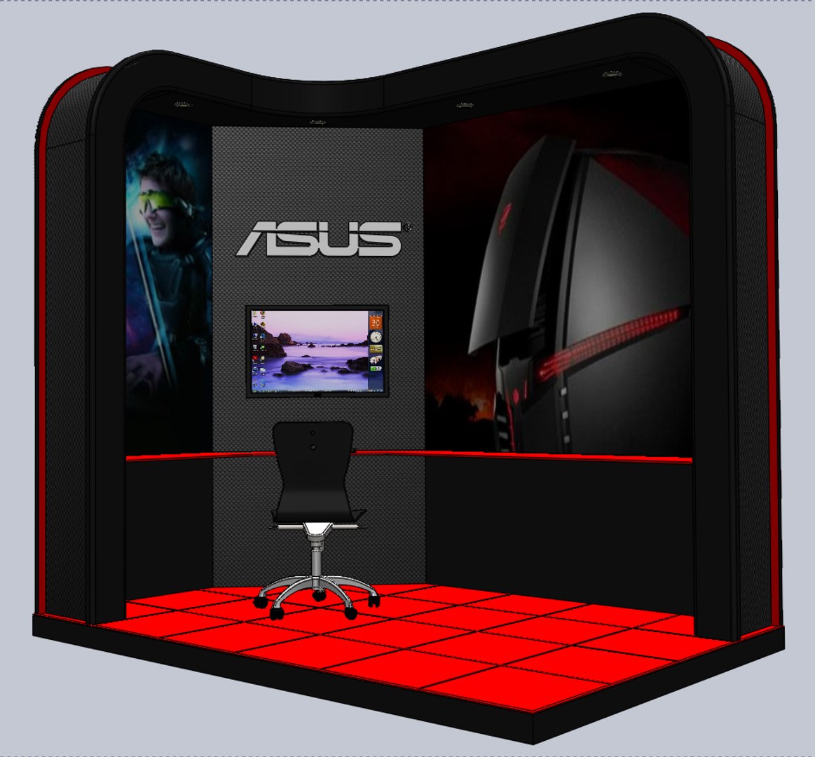 3d Model Gaming Station