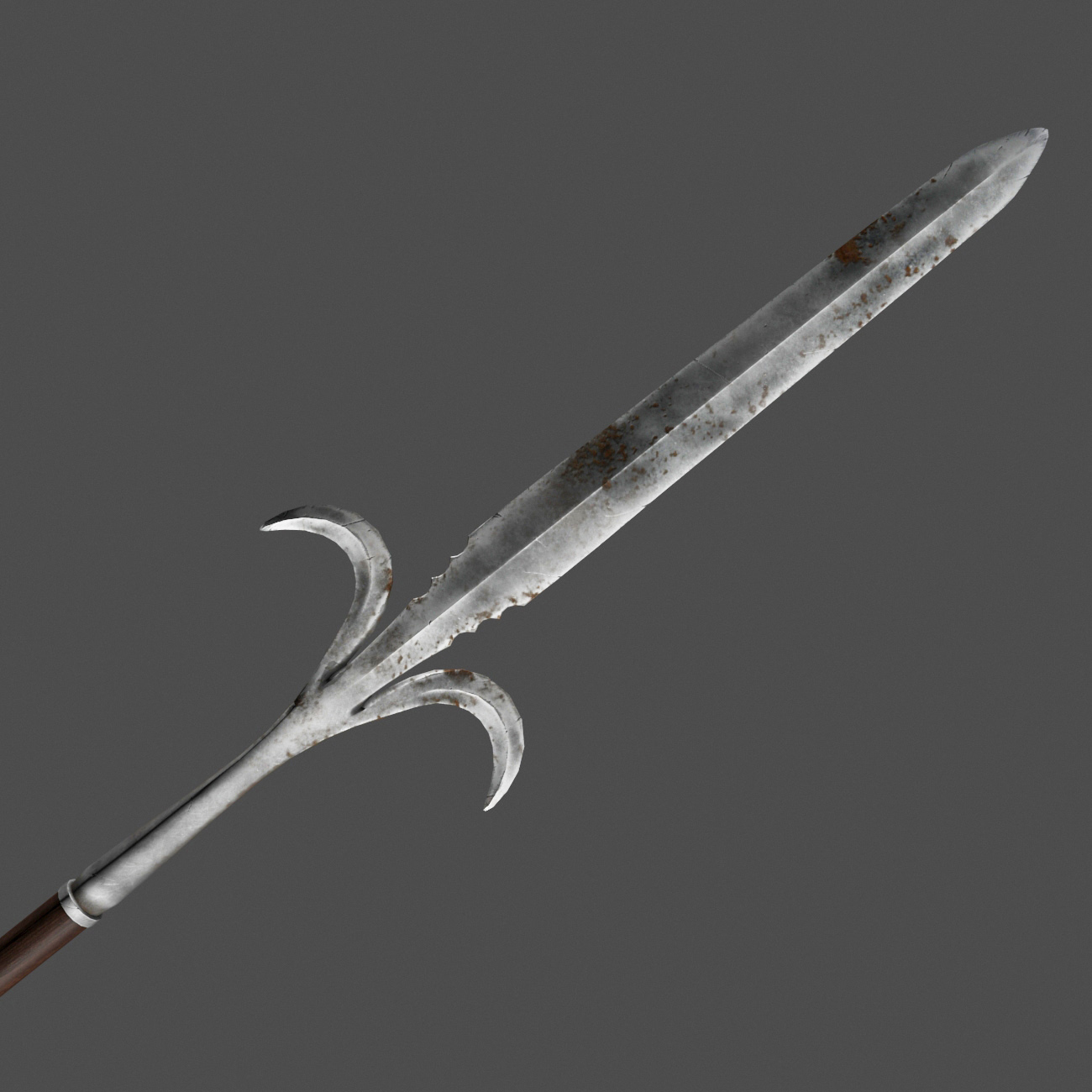 max old worn corseque polearm