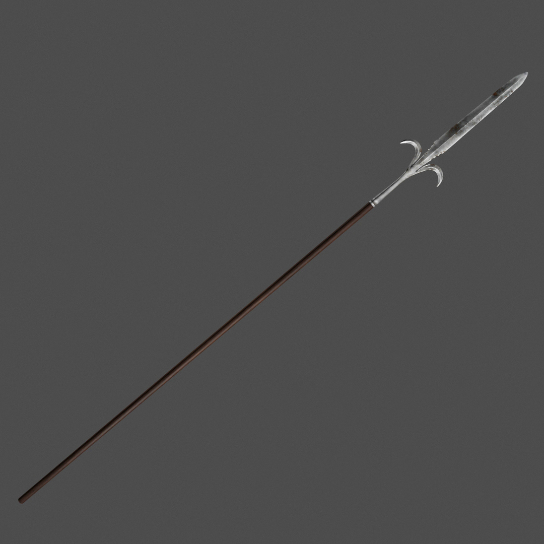 max old worn corseque polearm