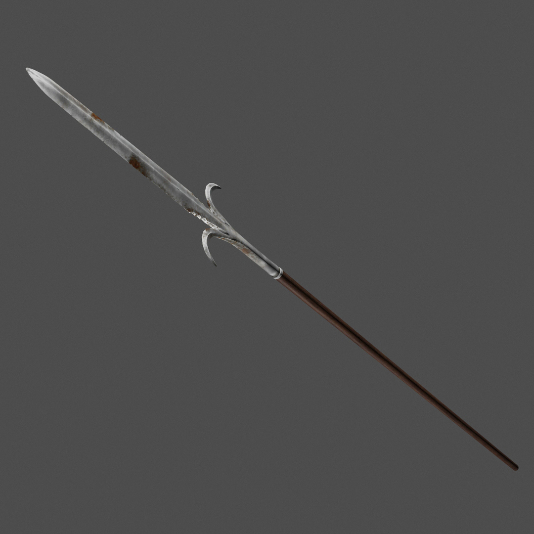 max old worn corseque polearm