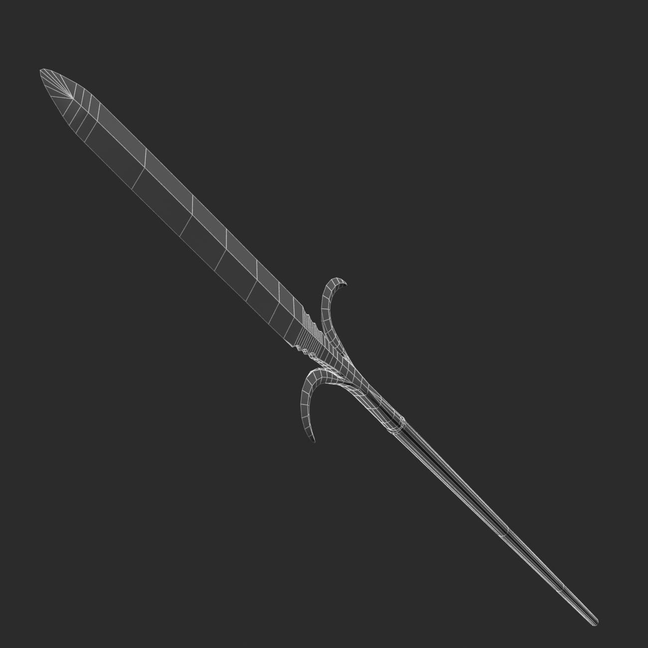 max old worn corseque polearm