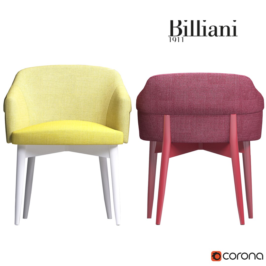 3d model spy armchair billiani