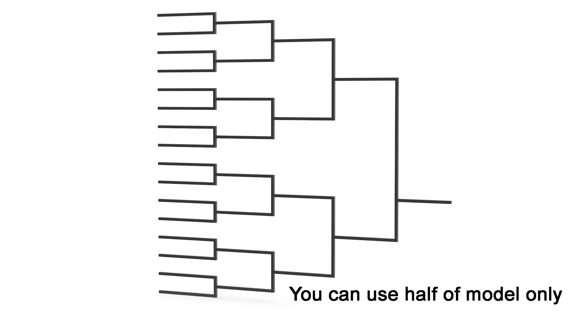 3D Tournament Bracket - TurboSquid 1255550