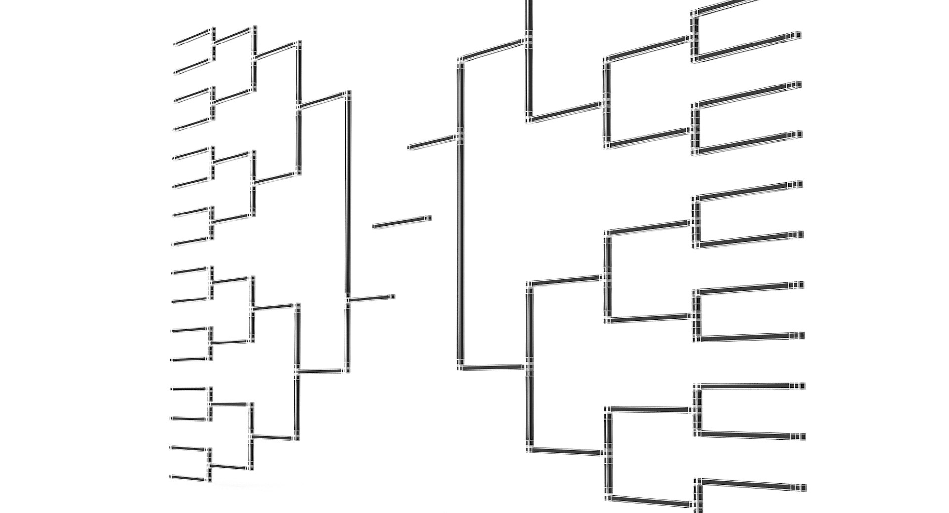 3D Tournament Bracket - TurboSquid 1255550