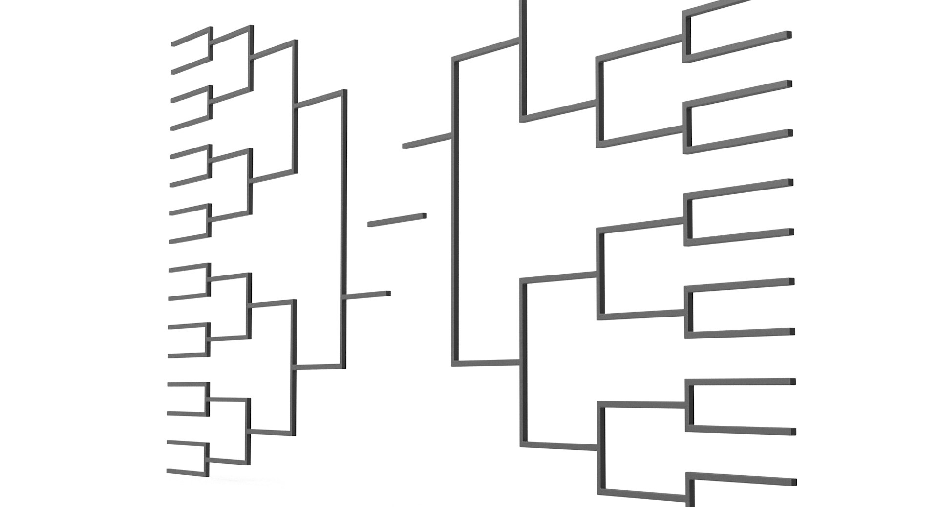 3D Tournament Bracket - TurboSquid 1255550