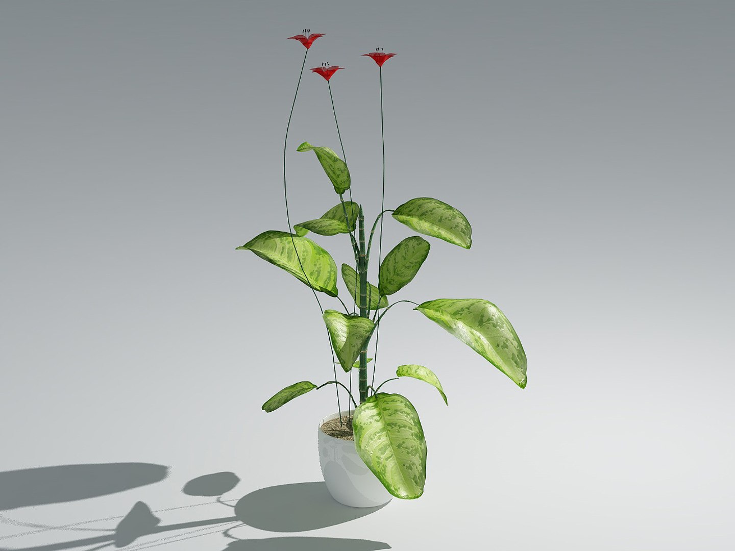 realistic plant 3d 3ds