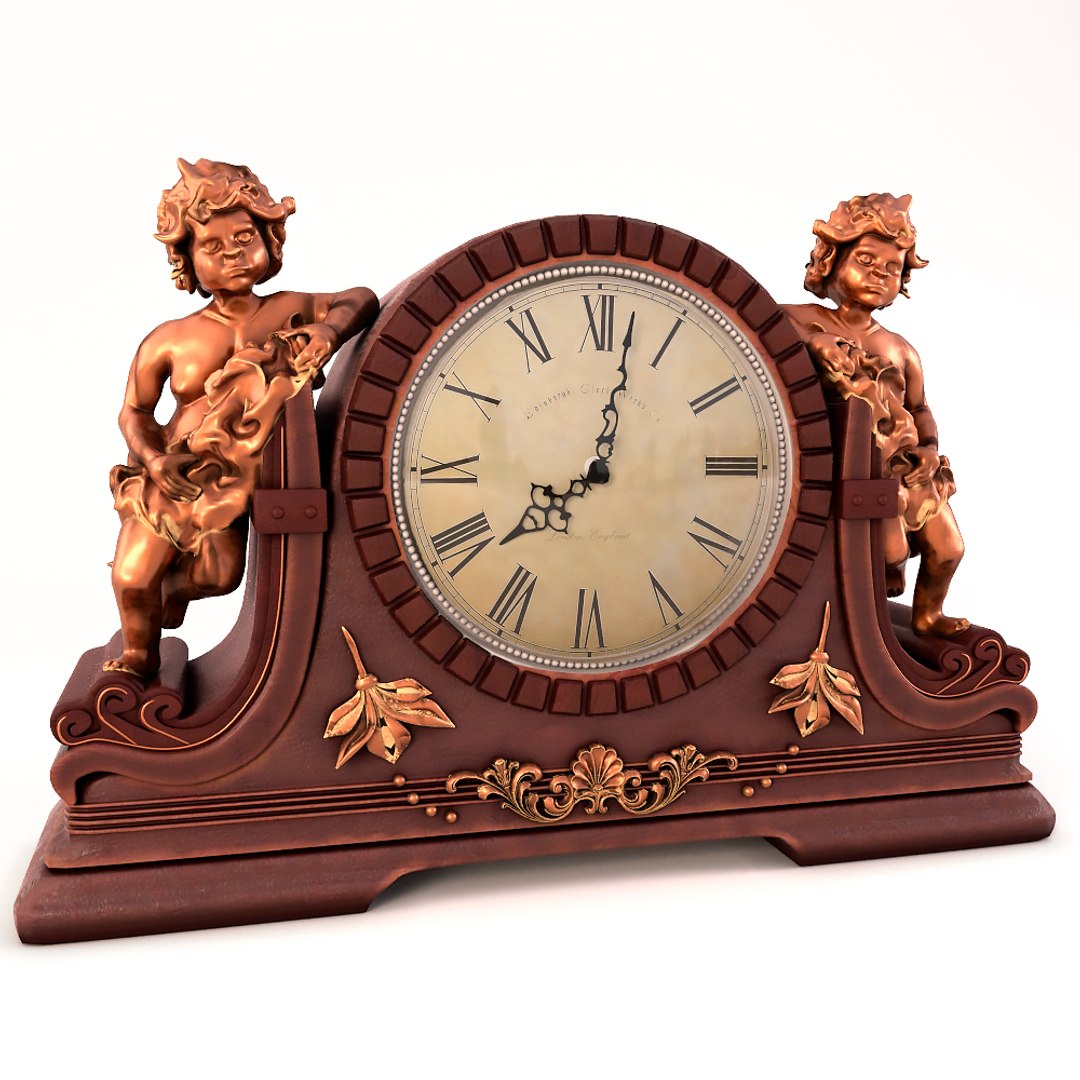 Angel clocks 3D model - TurboSquid 1584555