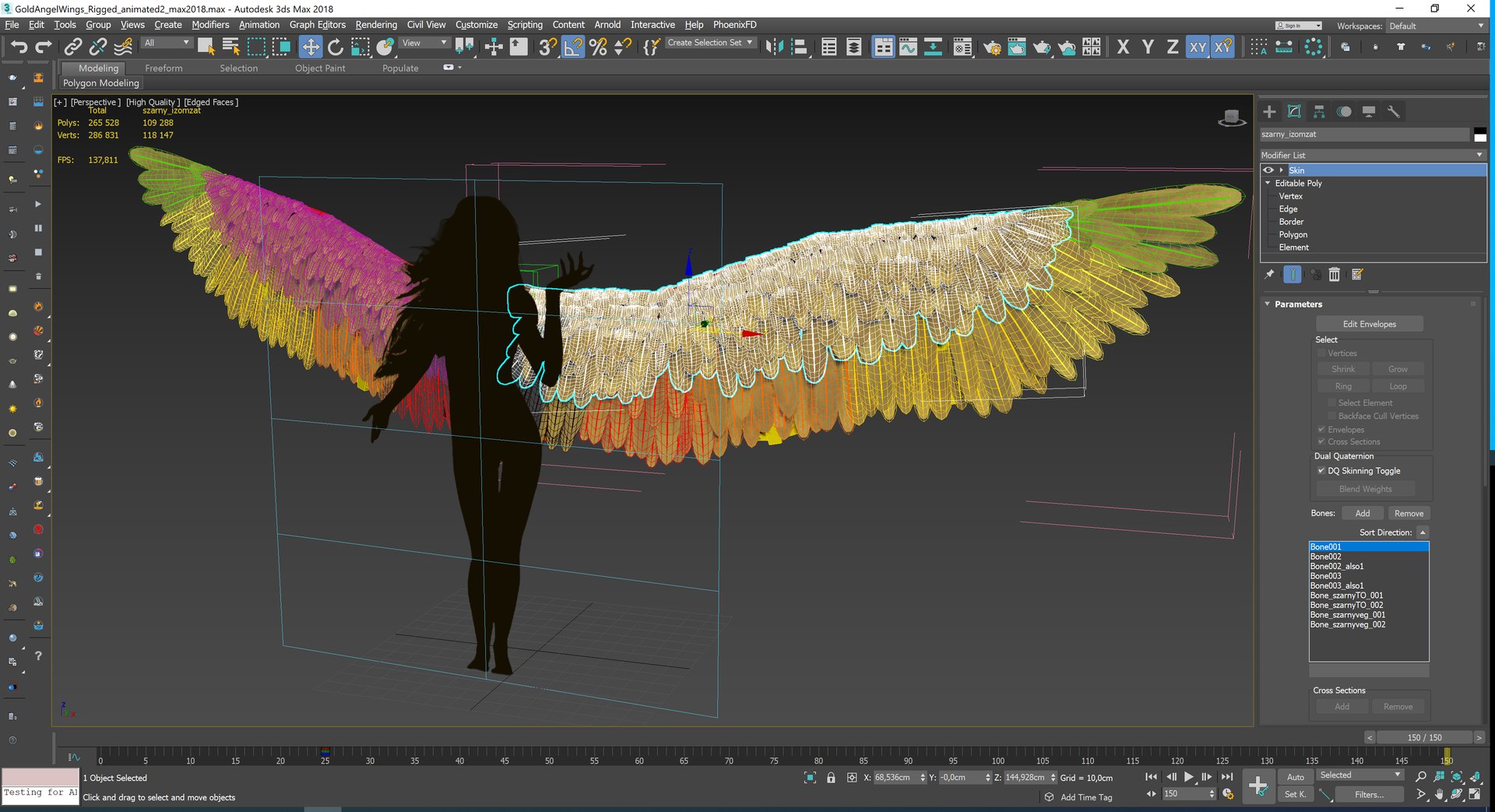 3D Rigged - Animation Angel Wings Model - TurboSquid 1467308