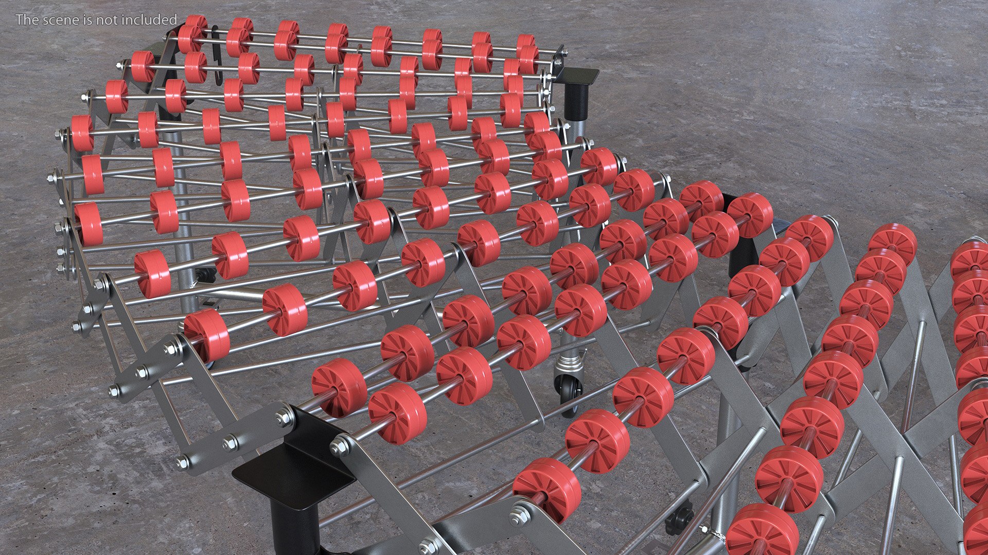 3D Folding Telescopic Roller Red Rigged Model - TurboSquid 2089823