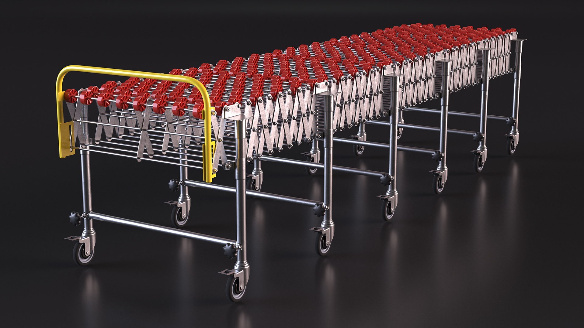 3D Folding Telescopic Roller Red Rigged Model - TurboSquid 2089823