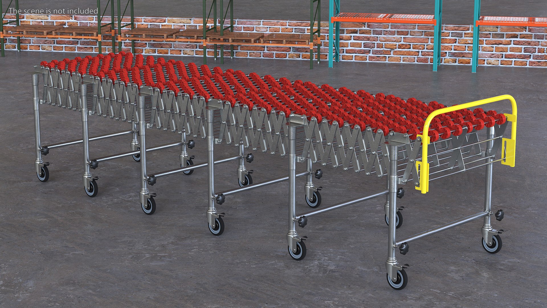 3D Folding Telescopic Roller Red Rigged Model - TurboSquid 2089823