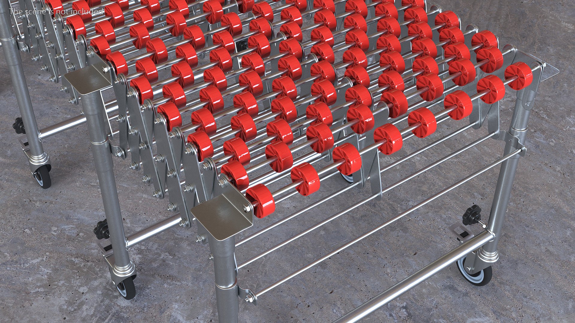 3D Folding Telescopic Roller Red Rigged Model - TurboSquid 2089823