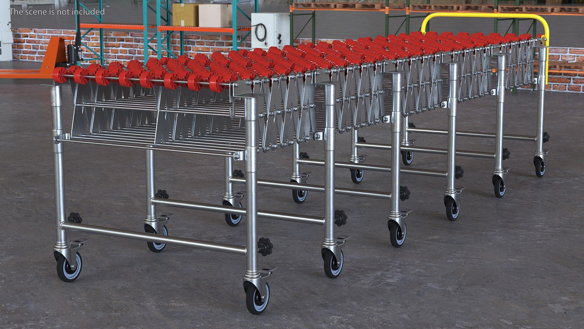 3D Folding Telescopic Roller Red Rigged Model - TurboSquid 2089823