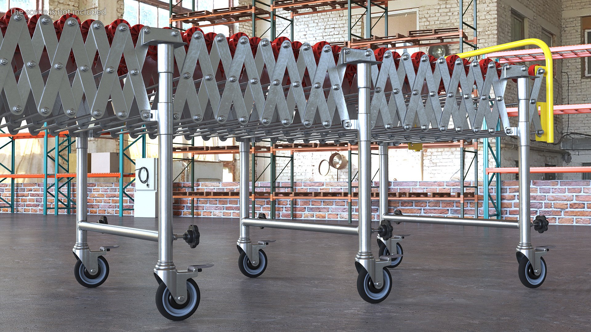 3D Folding Telescopic Roller Red Rigged model - TurboSquid 2089823