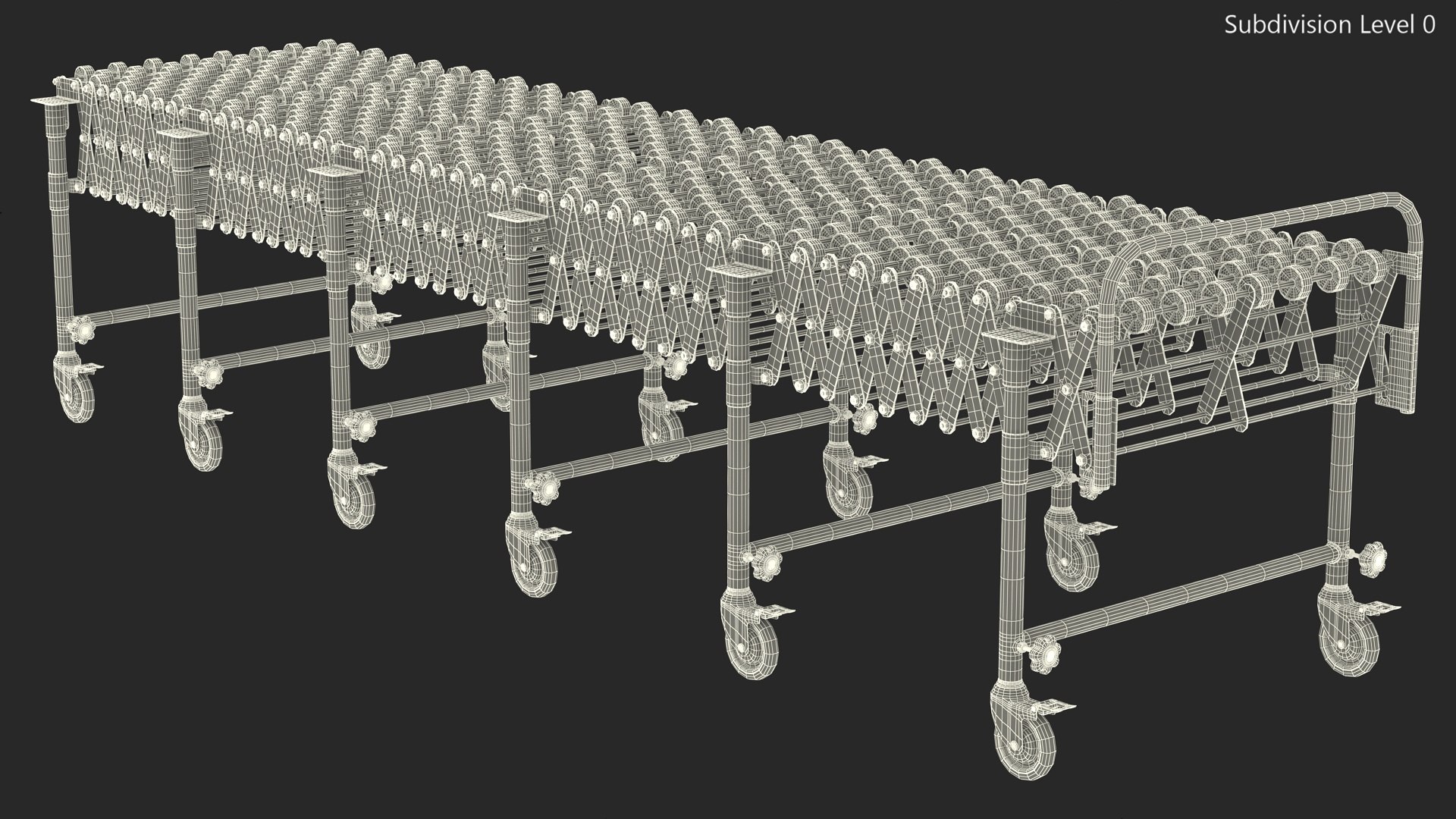 3D Folding Telescopic Roller Red Rigged model - TurboSquid 2089823