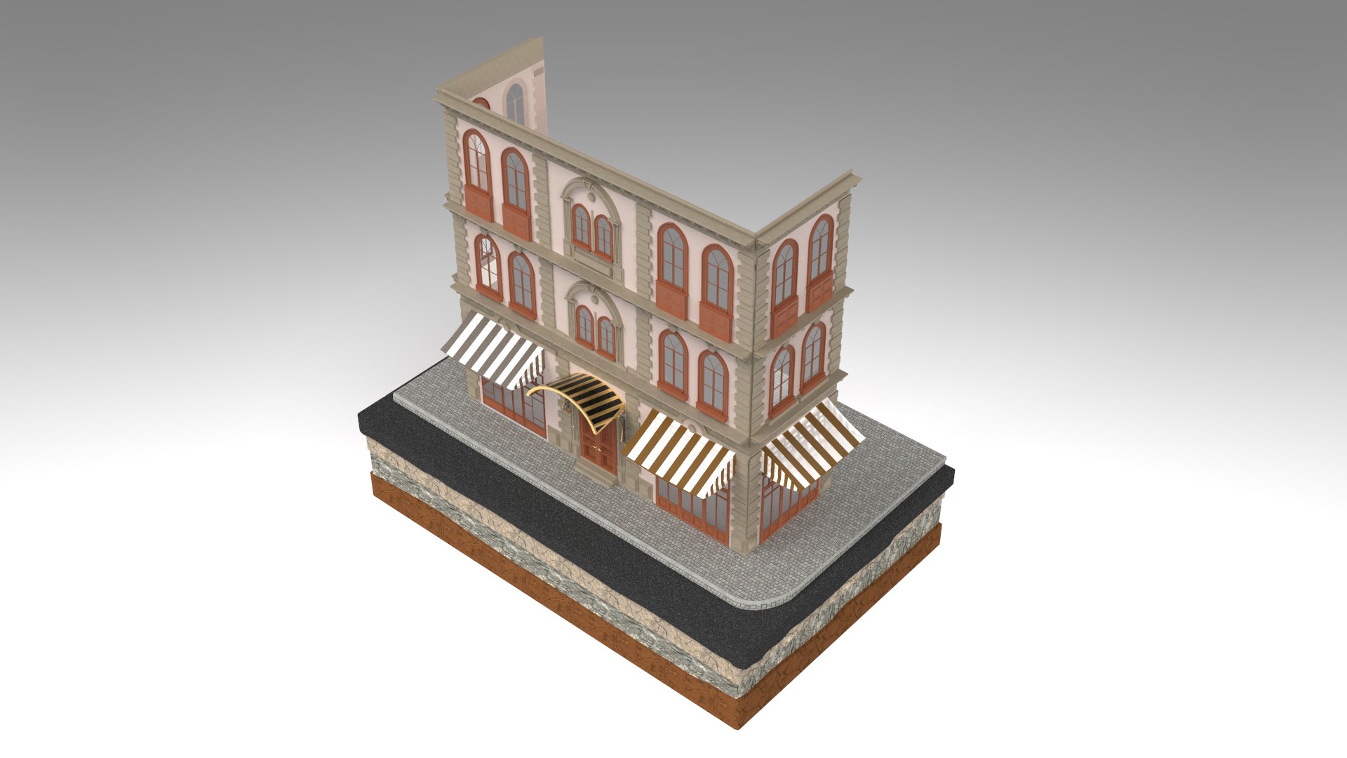 3D Istanbul Stone Building Model - TurboSquid 1564575