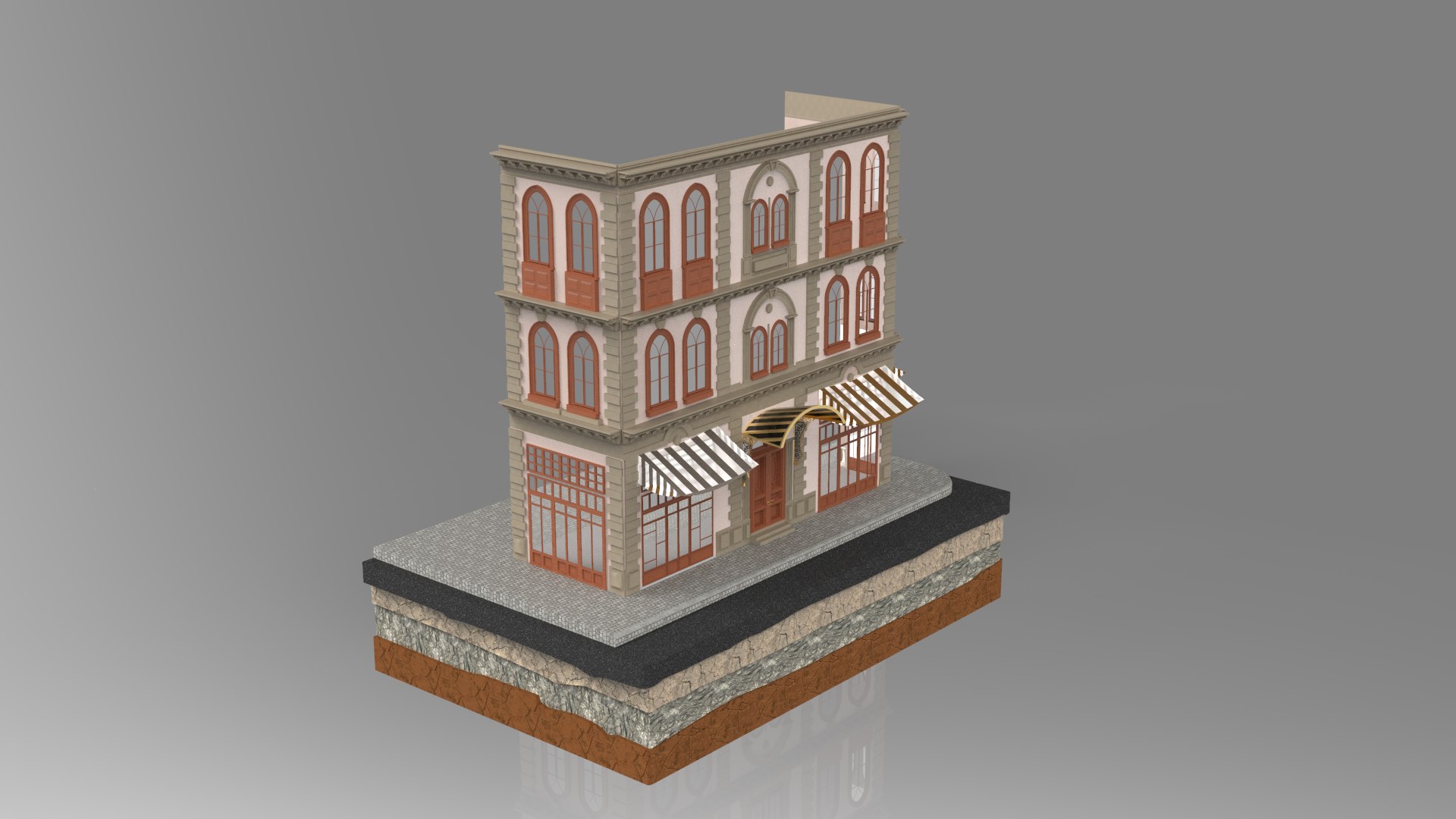 3D Istanbul Stone Building Model - TurboSquid 1564575