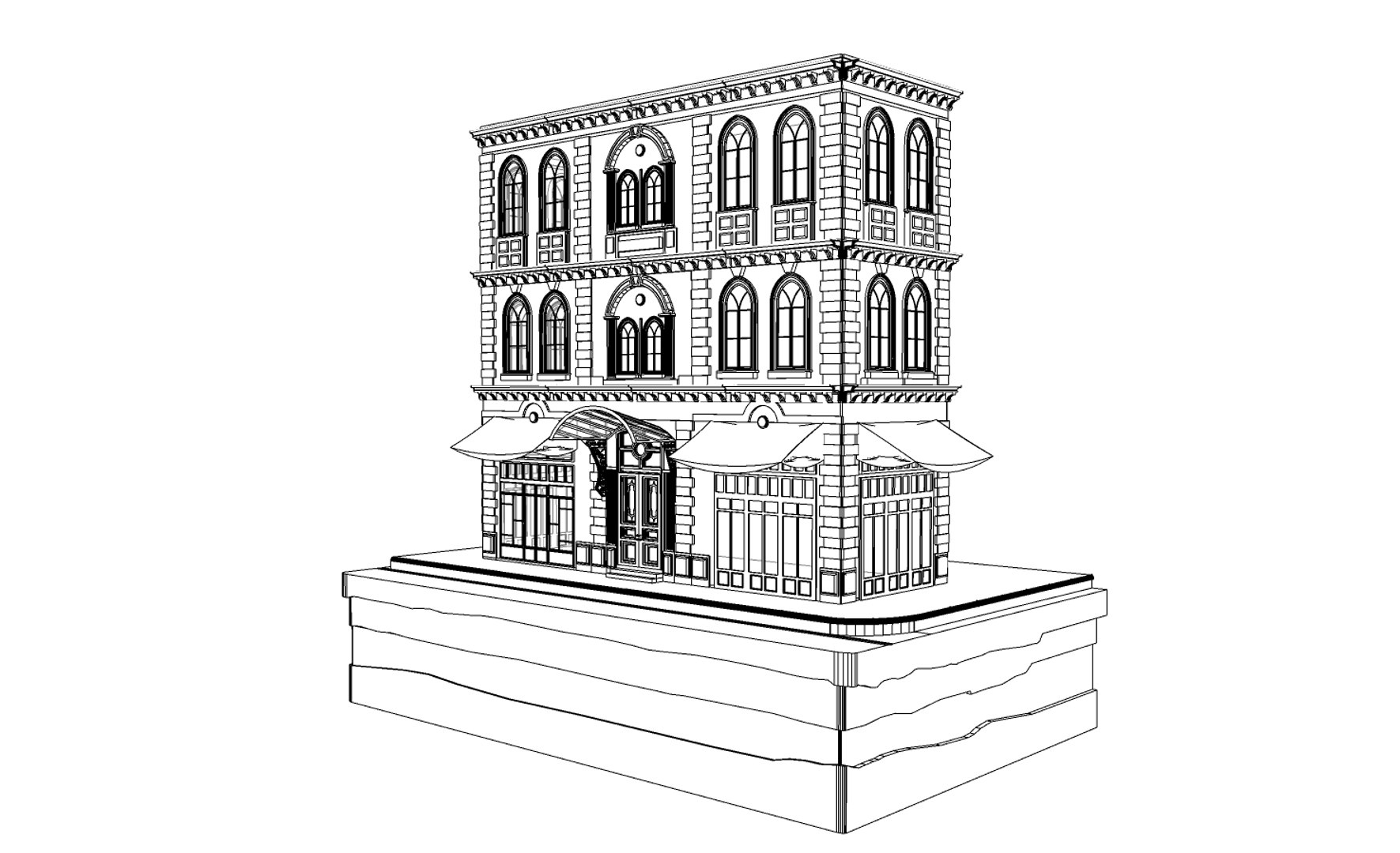 3D Istanbul Stone Building Model - TurboSquid 1564575