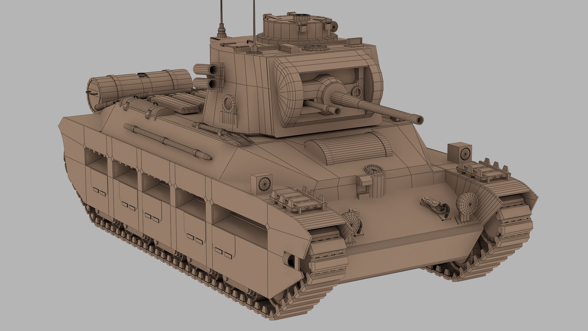 British Matilda 2 Tank 3D Model - TurboSquid 1704484