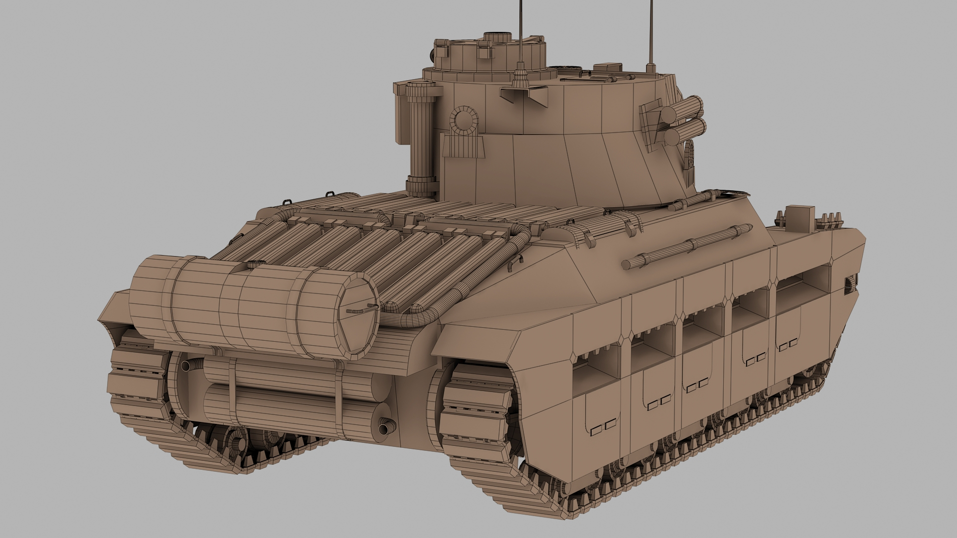 British matilda 2 tank 3D model - TurboSquid 1704484
