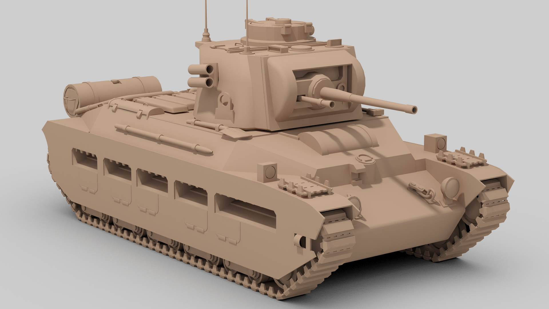 British matilda 2 tank 3D model - TurboSquid 1704484