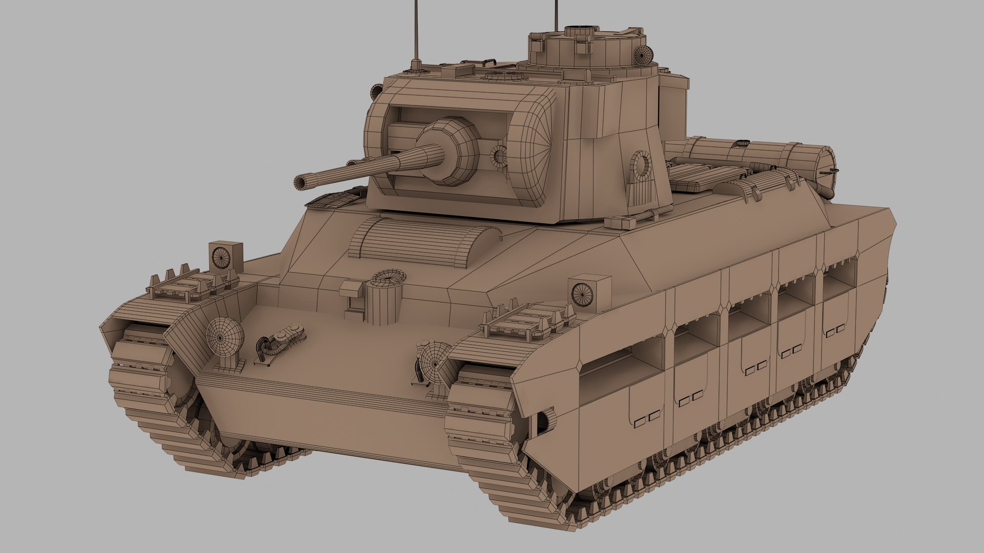 British Matilda 2 Tank 3D Model - TurboSquid 1704484