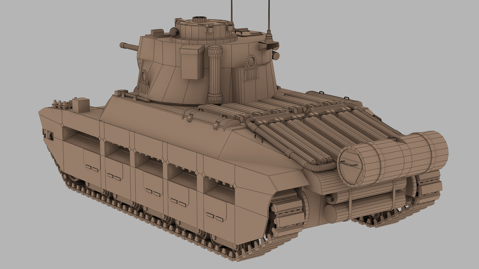 British matilda 2 tank 3D model - TurboSquid 1704484