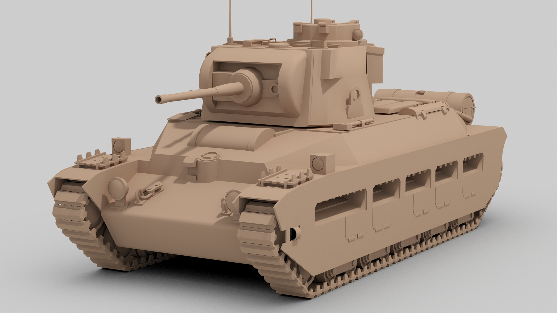 British matilda 2 tank 3D model - TurboSquid 1704484