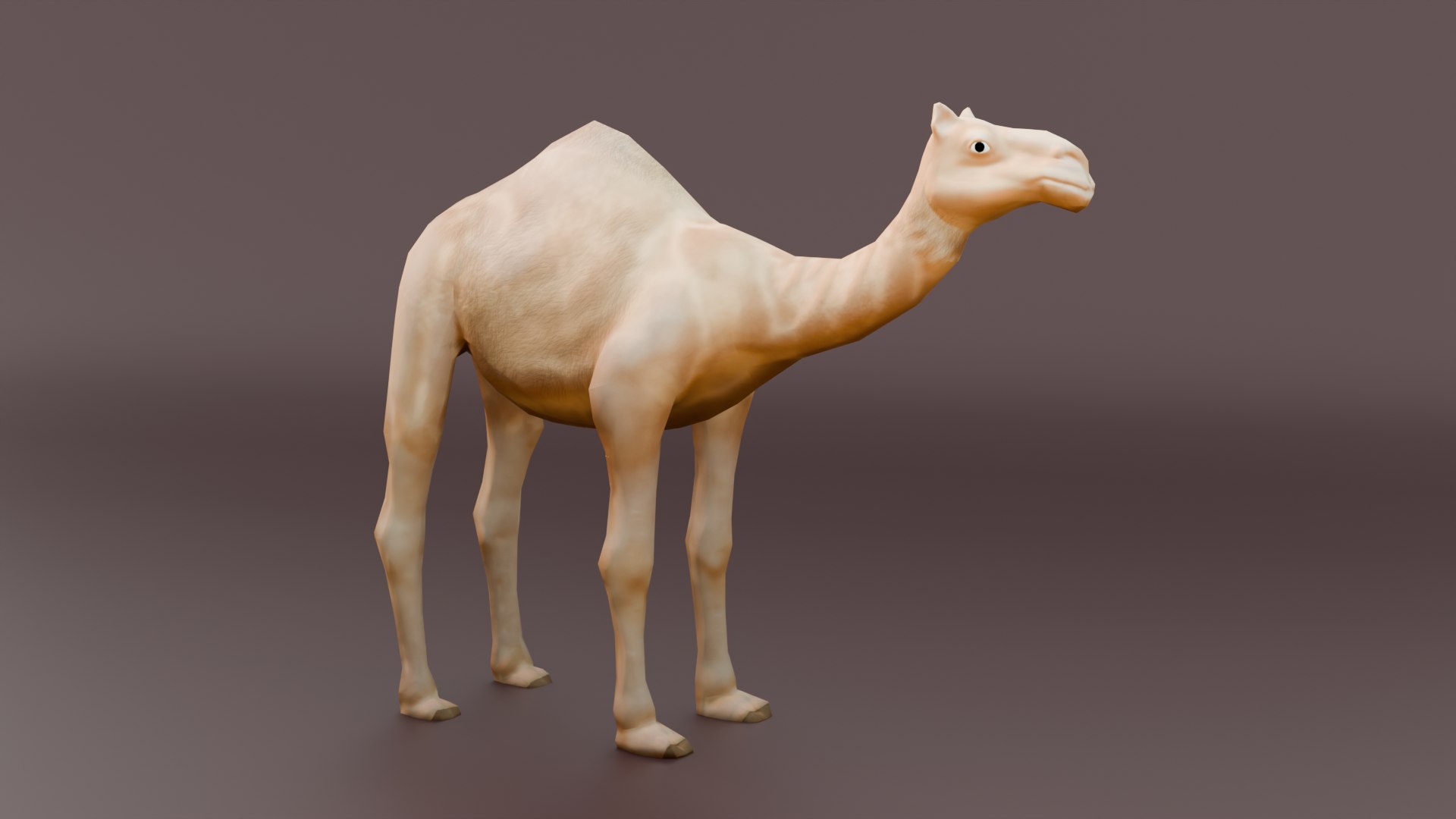 3D Game Ready Low Poly Camel 3D Model - TurboSquid 2333893