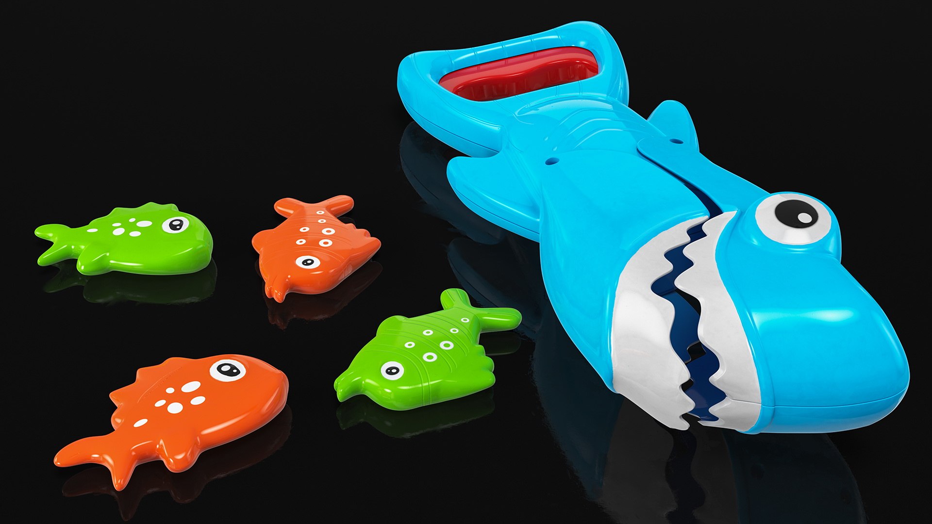 Shark grabber bath toy 3D model - TurboSquid 1620785