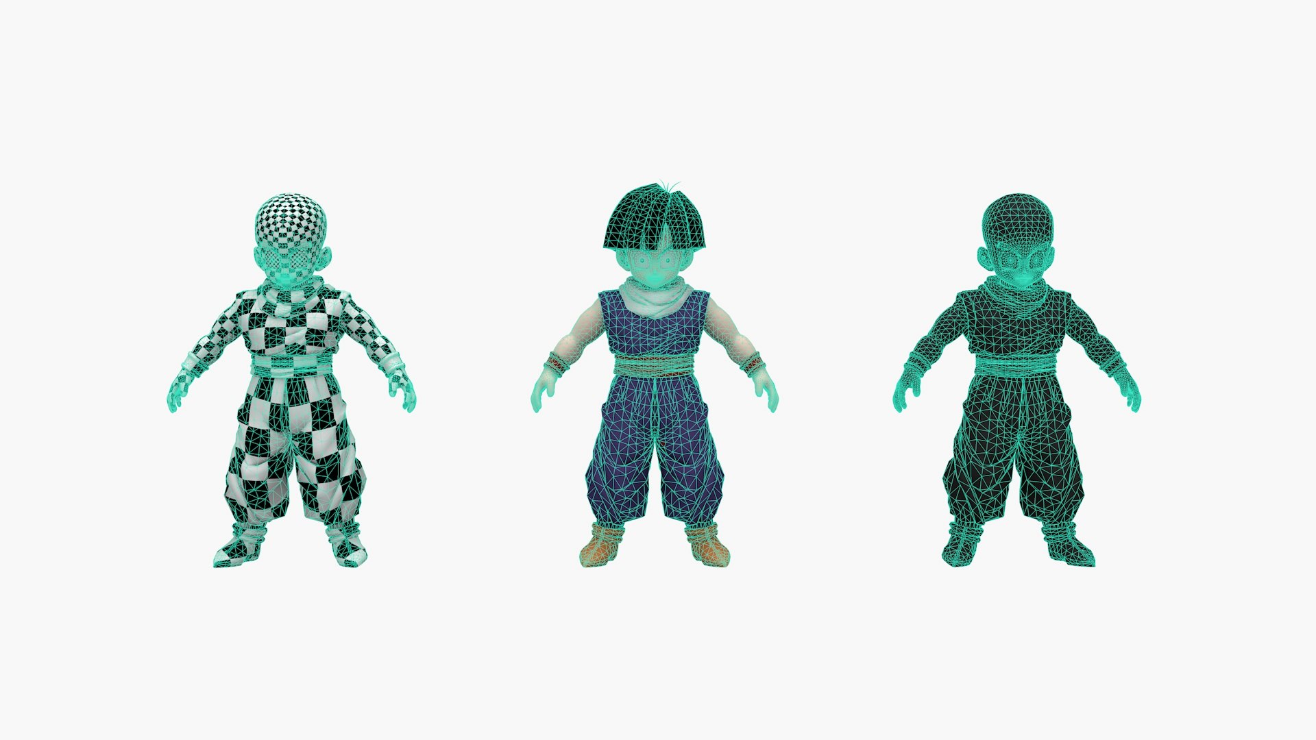 DBZ Character V5 3D Model - TurboSquid 2074061