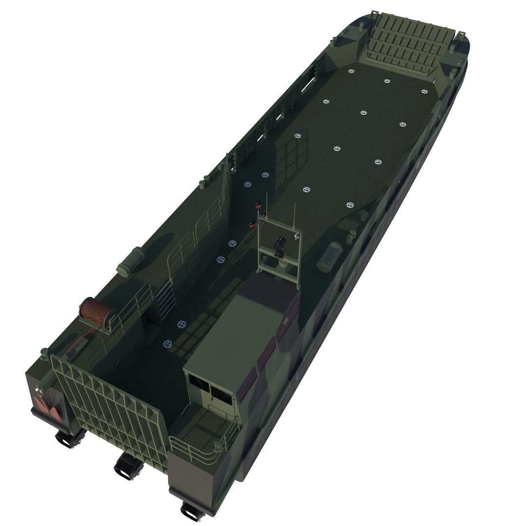 3d Model Of Fast Landing Craft