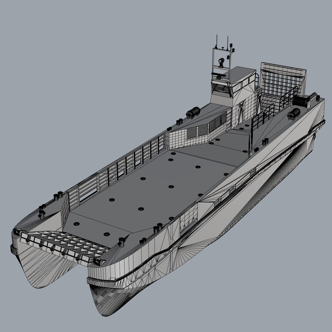 3d Model Of Fast Landing Craft