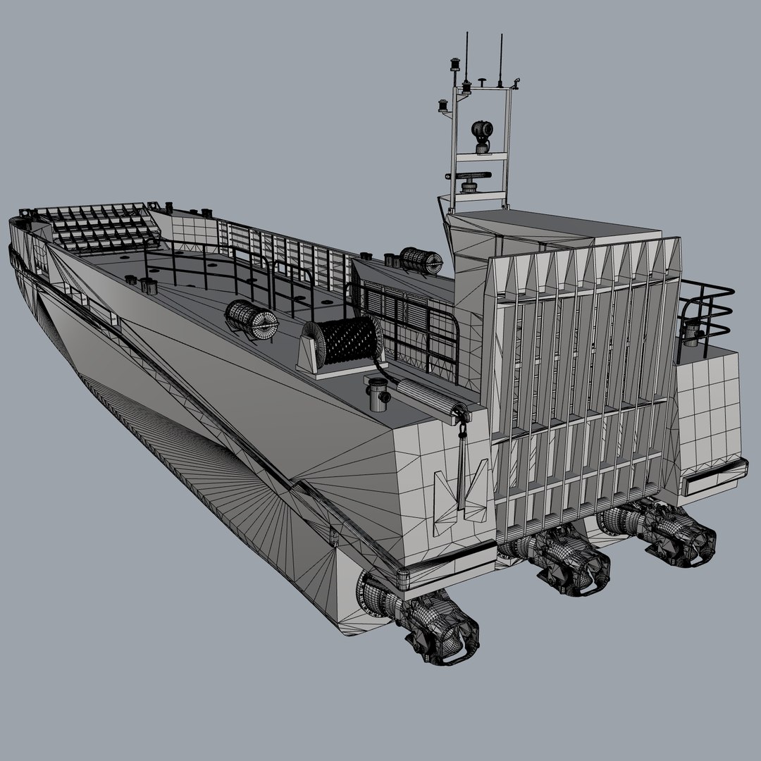 3d Model Of Fast Landing Craft