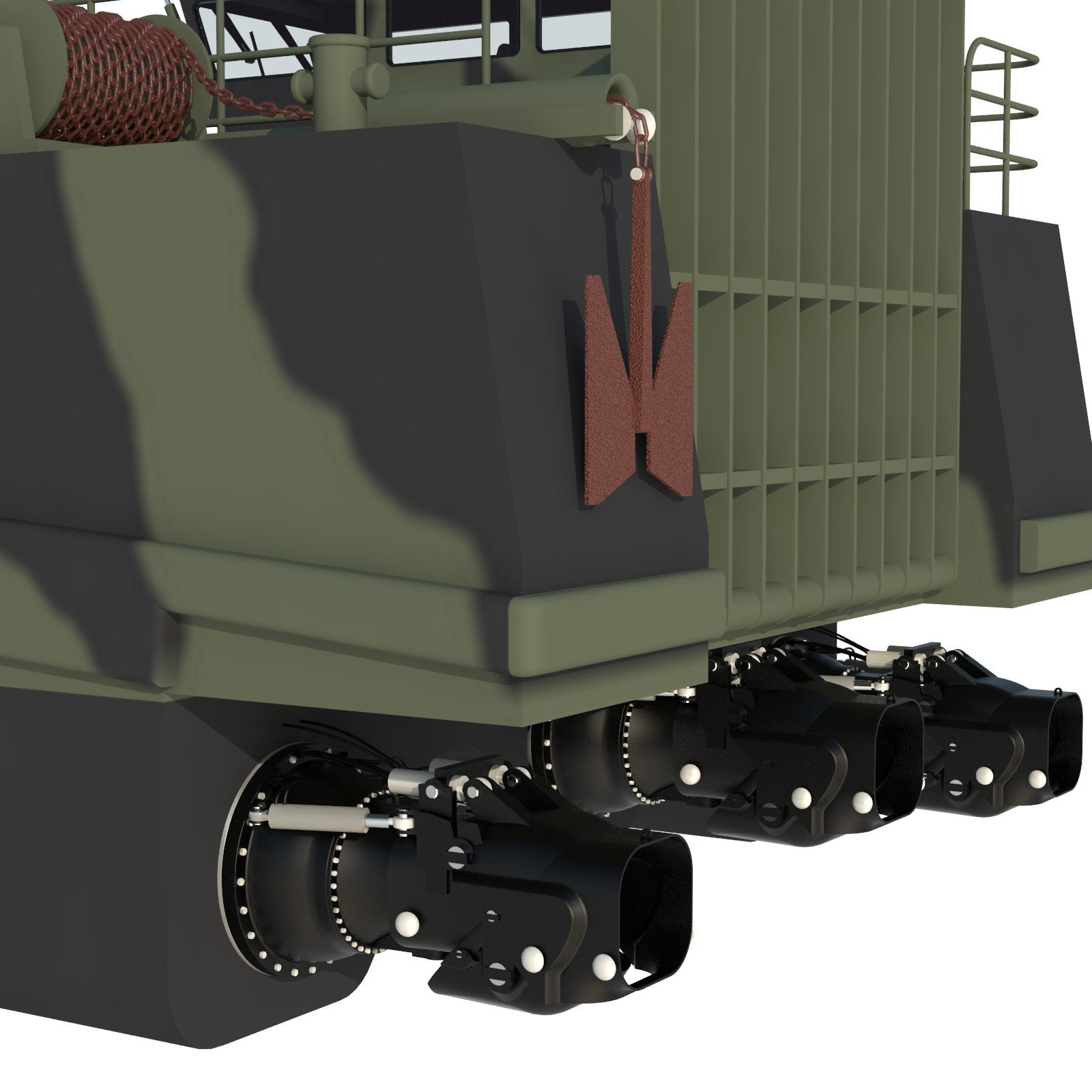 3d model of fast landing craft
