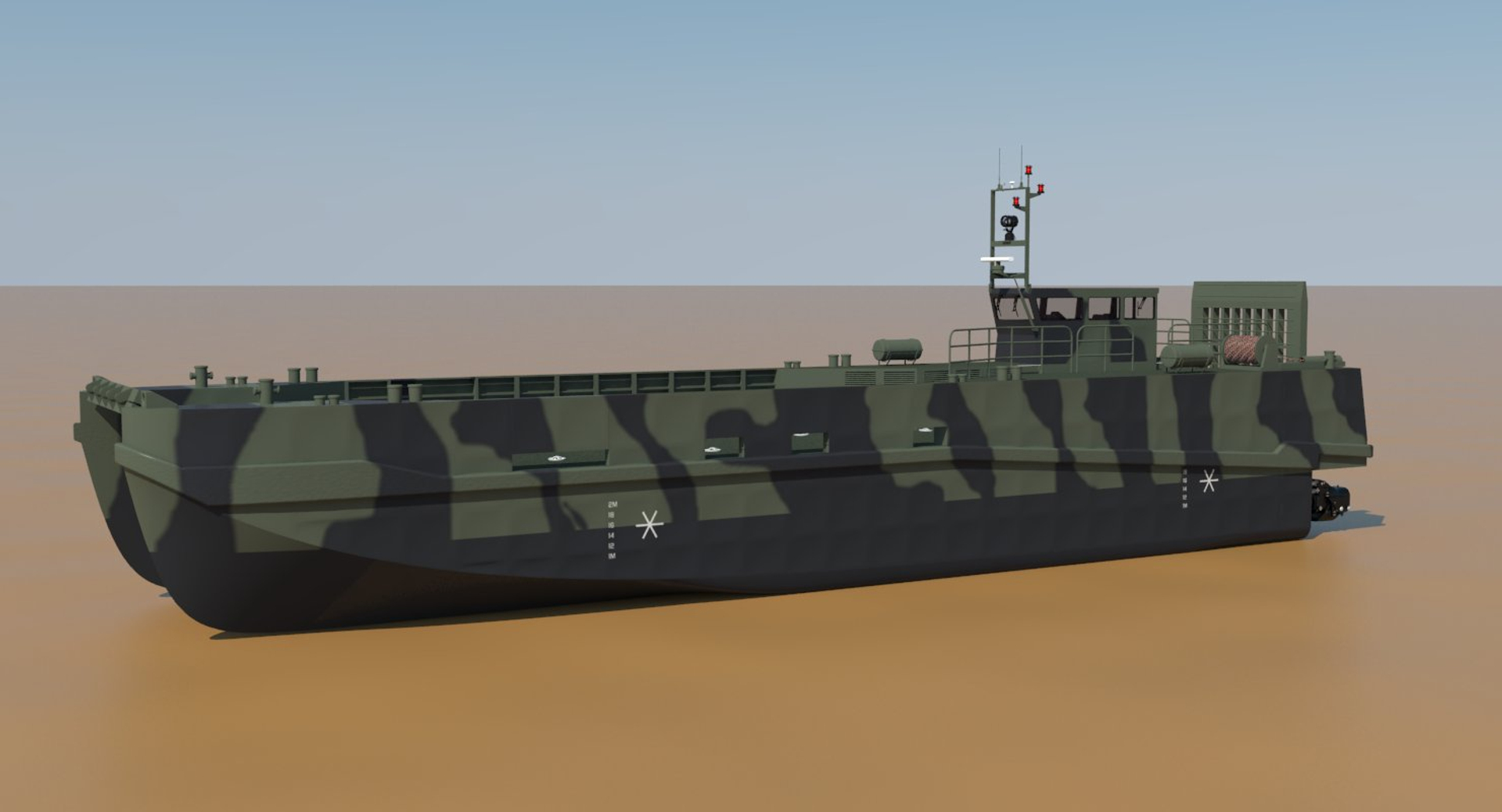 3d Model Of Fast Landing Craft