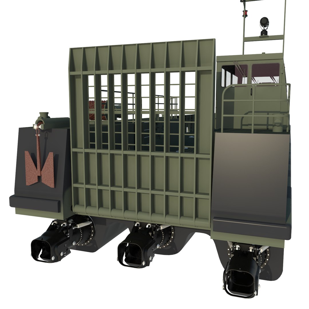 3d Model Of Fast Landing Craft